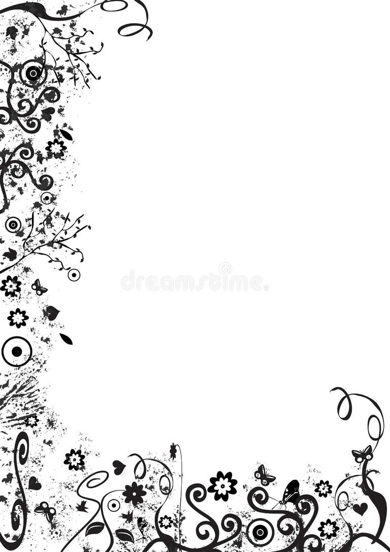 Black Foliage Border Stock Illustrations – 30,763 Black Foliage Border ...