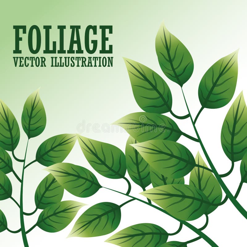 Foliage icon design stock vector. Illustration of spring - 68271004