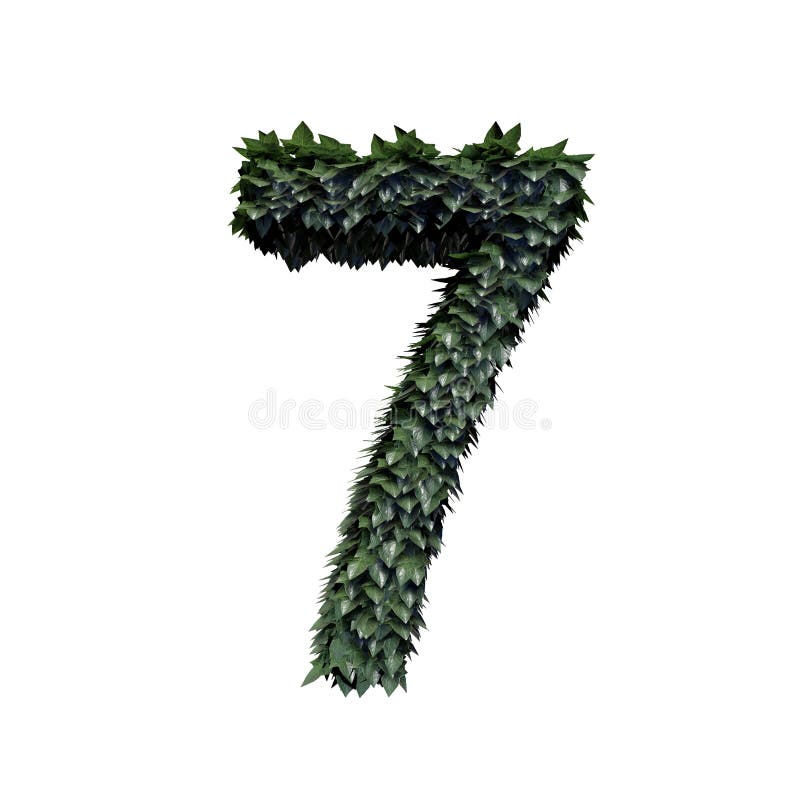 Number 7 Green Grass Flowers Stock Illustrations – 21 Number 7 Green ...
