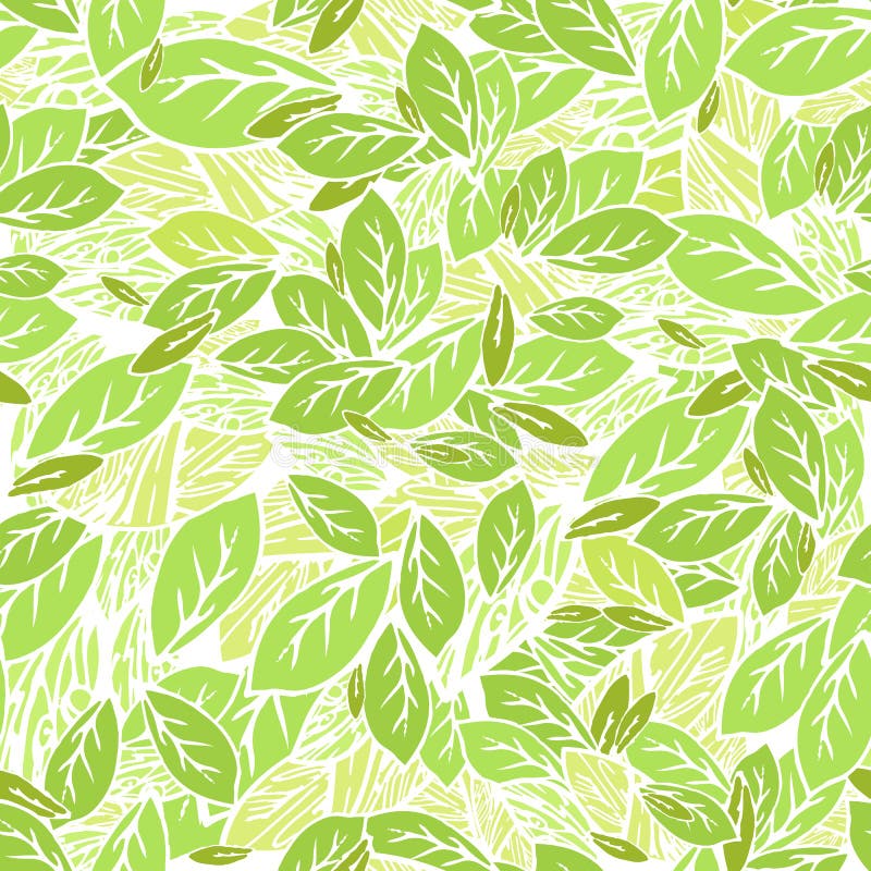 Foliage pattern background stock vector. Illustration of botany - 48898976