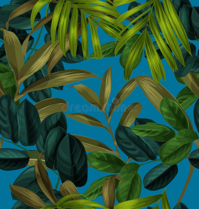 Foliage seamless pattern 2 stock illustration. Illustration of foliage ...