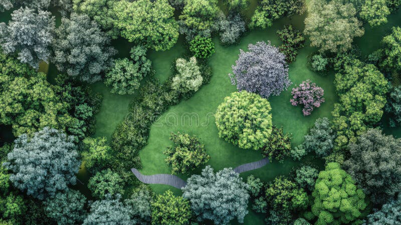 Foliage tree plan view stock image. Image of blueprint - 402408957