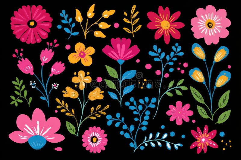 Folk Art-centric Abstract Design from Latin America Stock Image - Image ...