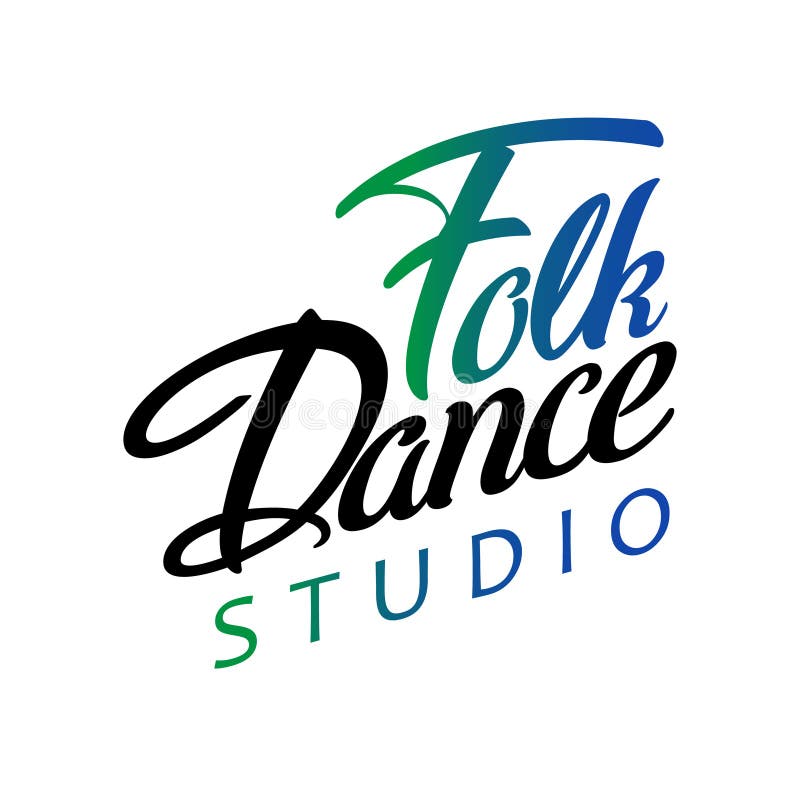 Folk Dance Logotype Icon Concept. Ballet Studio Logo Design Template ...