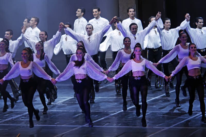 Folk dance show editorial photo. Image of culture, choreography - 12332136