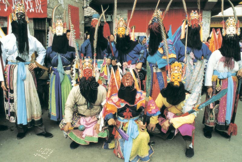 Folk opera in China editorial image. Image of folk, mask - 29644095