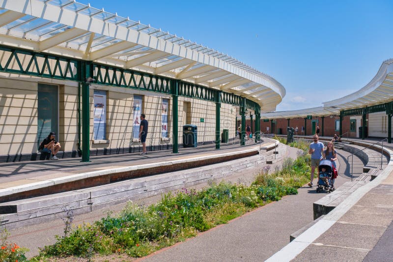 Folkestone Harbour Railway Station Editorial Photography - Image of ...