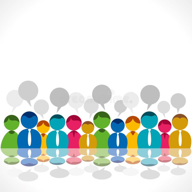 Gruppdiskussion Stock Illustrationer, Vektorer, & Clipart – (64,242 ...
