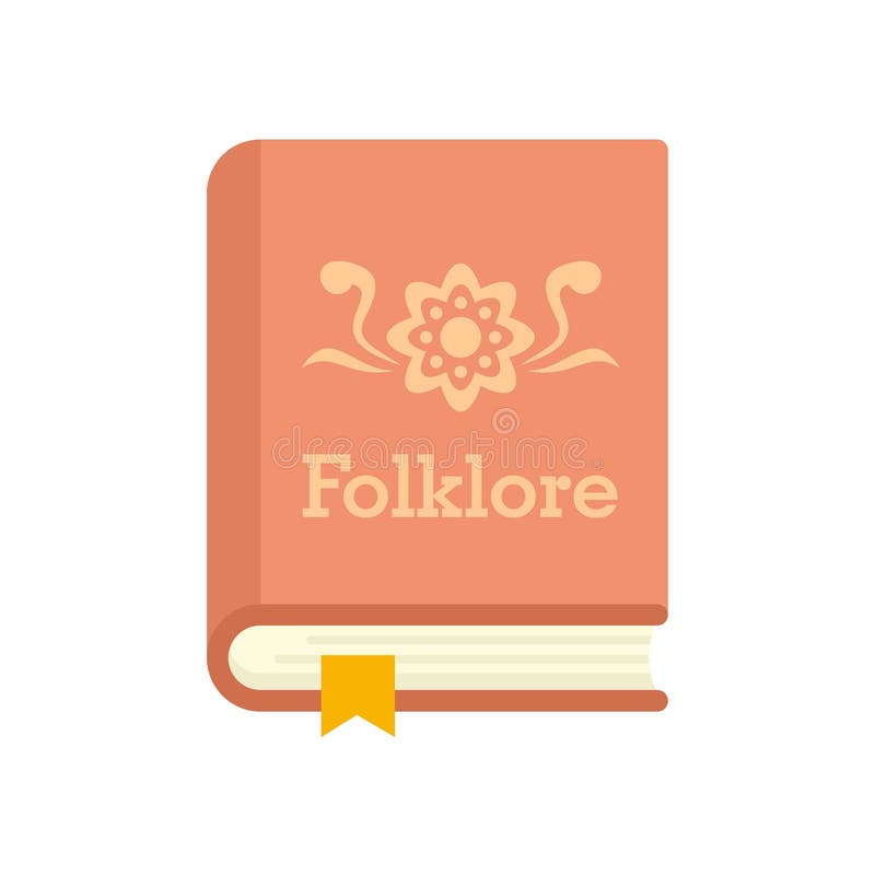 Folklore Book Icon Flat Isolated Vector Stock Vector - Illustration of ...
