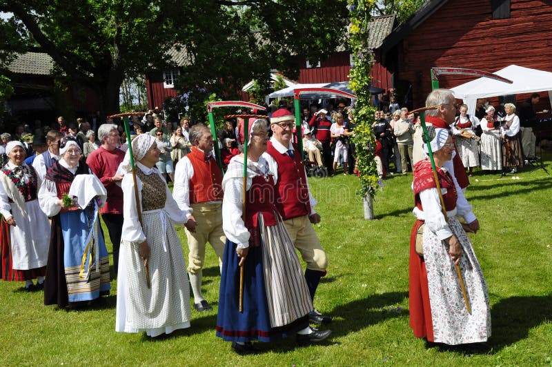 Folklore Ensemble of Sweden Editorial Stock Photo - Image of female ...