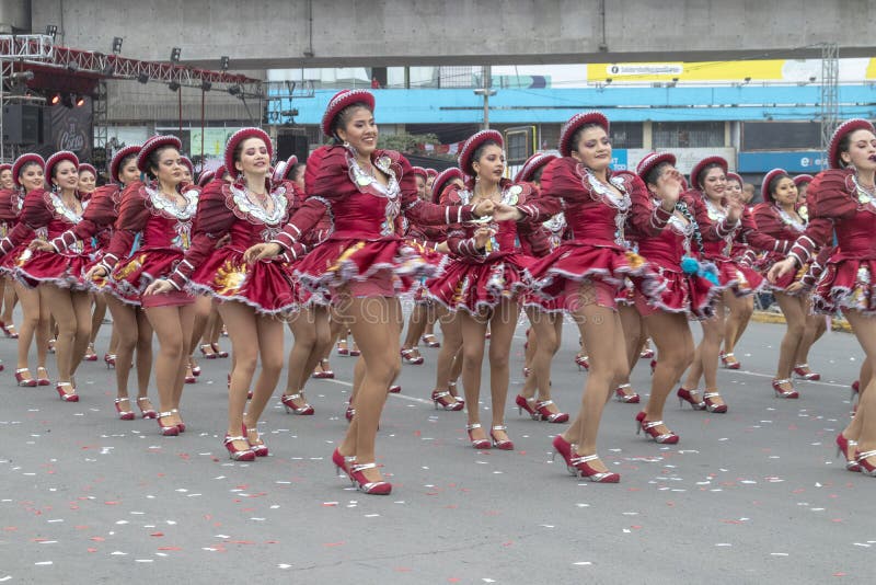 Folkloric Dances Parade Peruvian National Holidays Editorial Stock ...