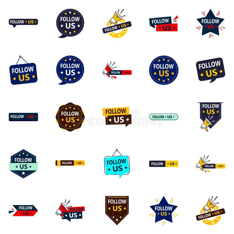 25 Follow-Boosting Follow Us Graphic Elements for Instagram and ...