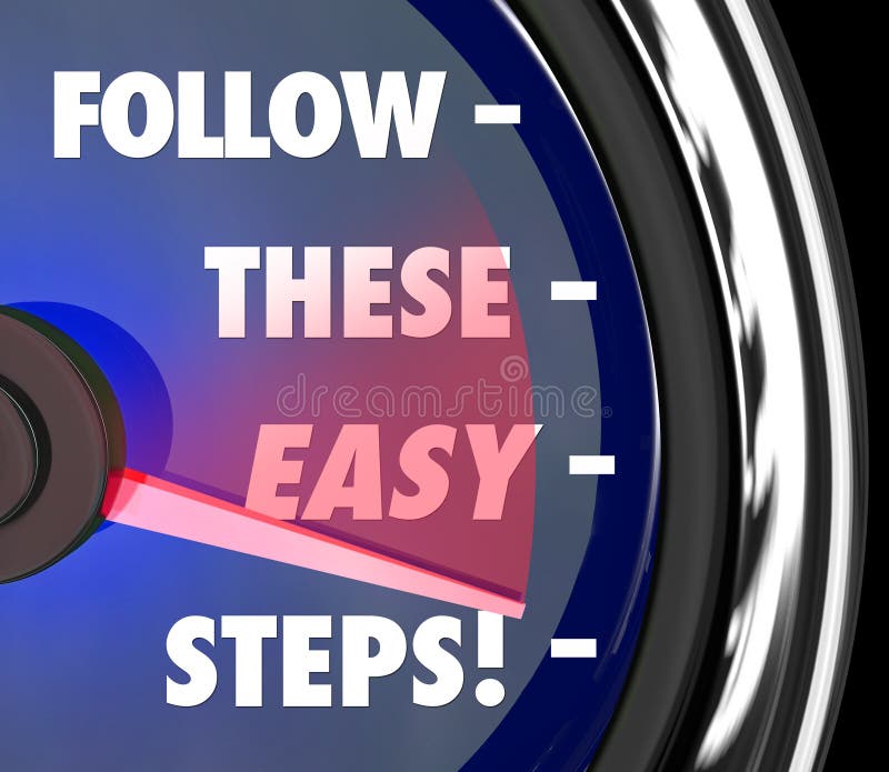 Follow these Easy Steps Speedometer Instructions How To Tips Adv Stock ...