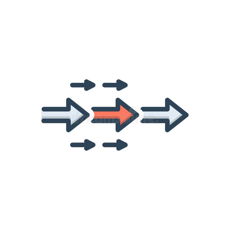 Follow Arrow Sign or Leader, Choose Your Direction, Vector Cartoon ...