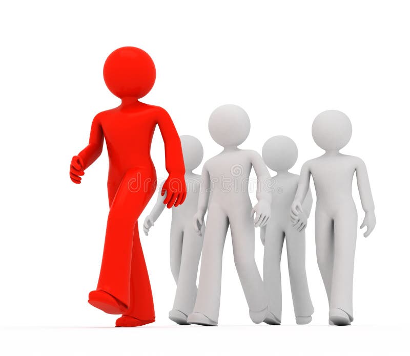 Follow the Leader stock illustration. Illustration of group - 13938550