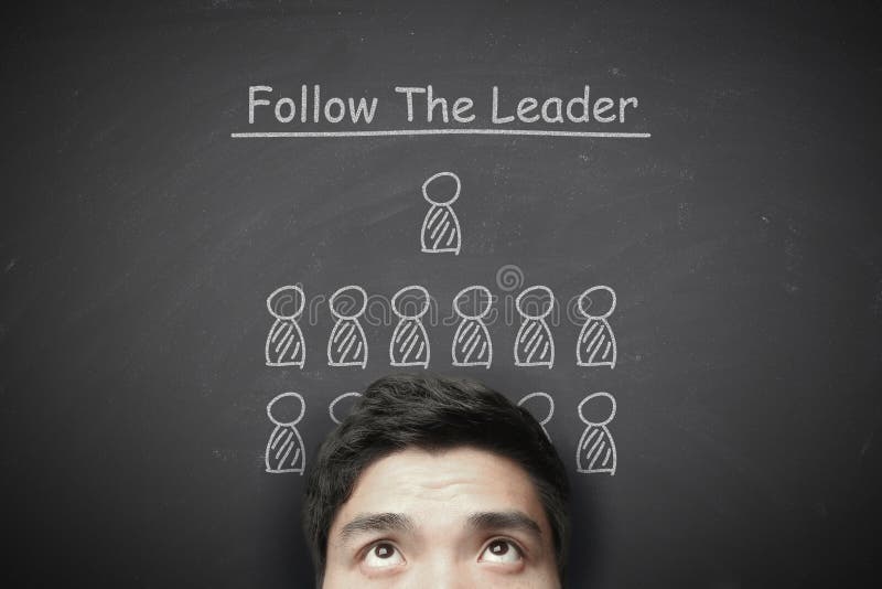 Follow the leader stock image. Image of strategy, pieces - 175933
