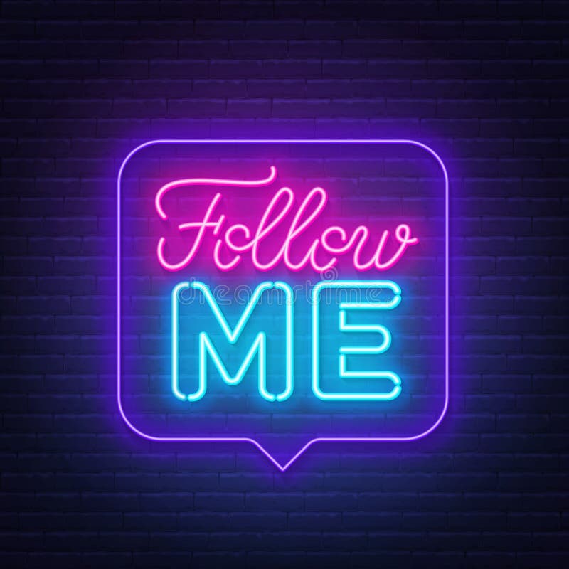 Follow Me Logo Stock Illustrations – 241 Follow Me Logo Stock ...