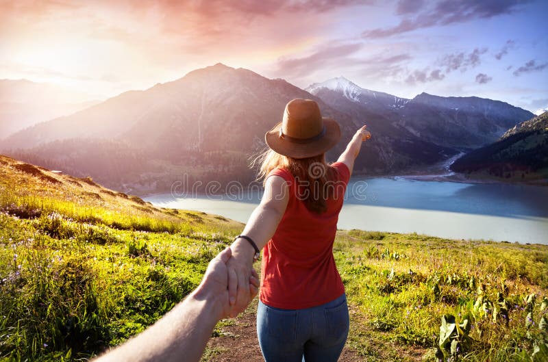 Follow-me stockbild. Bild von paare, verhältnis, geliebter - 51453475