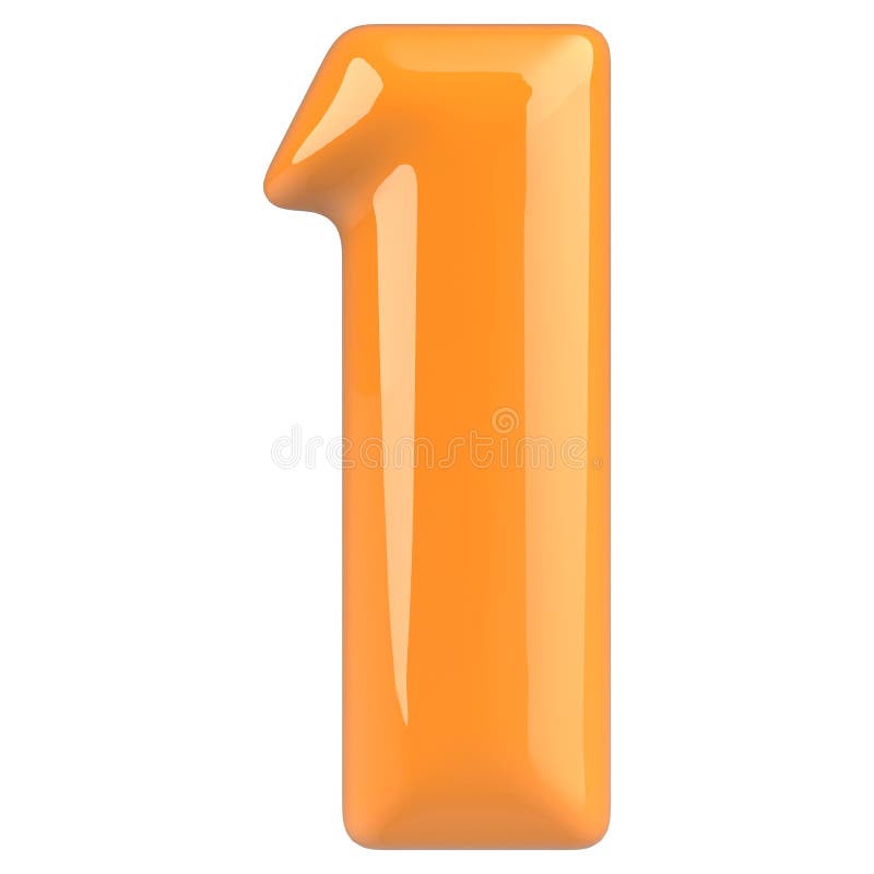 Follow Number 1 Yellow 3D Render with White Background Stock ...
