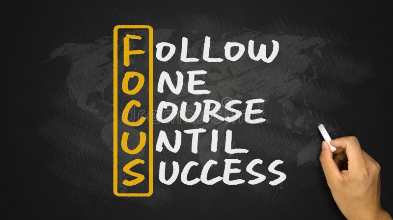 Focus Acronym Follow One Course Success Stock Photos - Free & Royalty ...