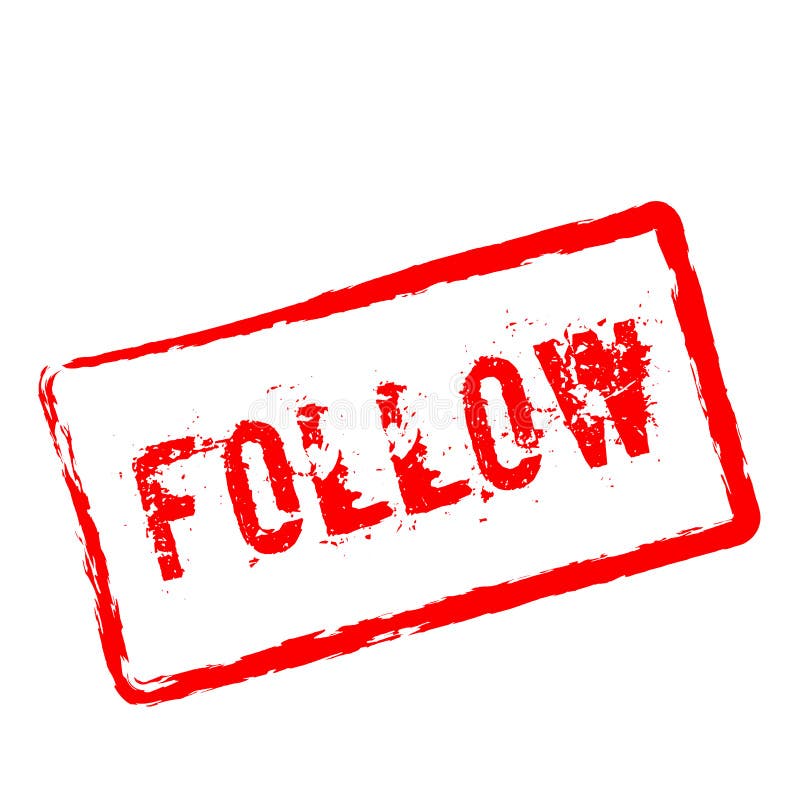 Follow Us,rectangular Shape Stickers Stock Vector - Illustration of ...