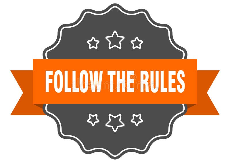 Follow the rules stock illustration. Illustration of follow - 28912872