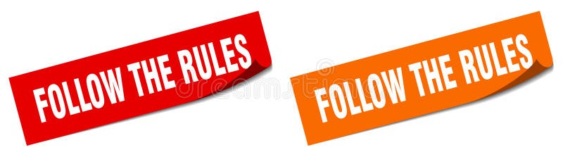 Follow the Rules Sign. Follow the Rules Circular Band Label. Follow the ...