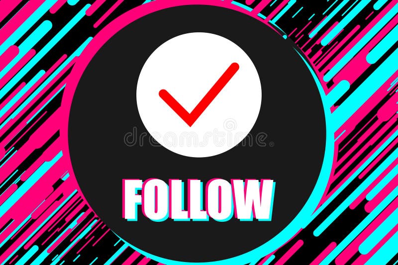 Follow. Symbol in the Style of a Popular Social Network. Flat Style ...
