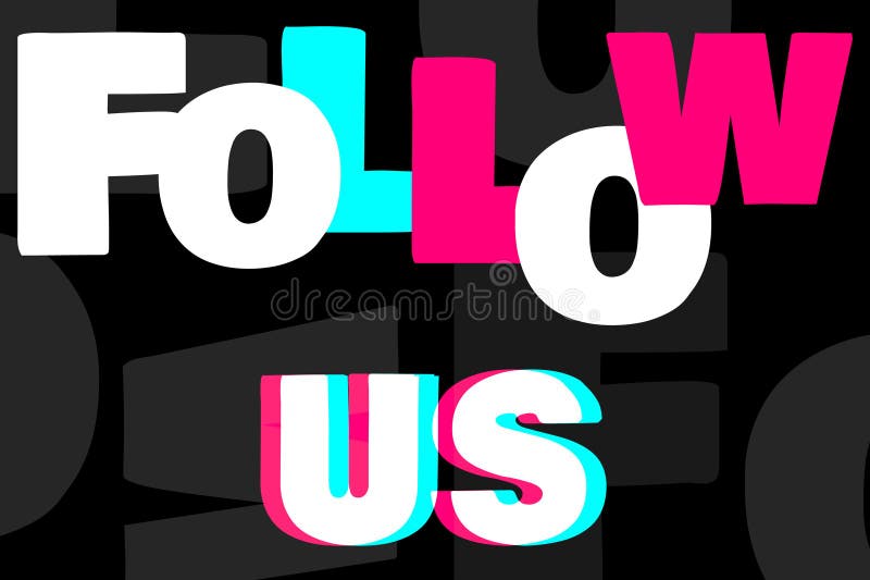 Follow Us. Abstract Symbol in the Style of a Popular Social Network ...