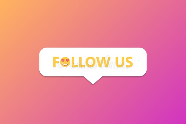 Follow Us Button Icon for Design. Vector Illustration Stock Vector ...