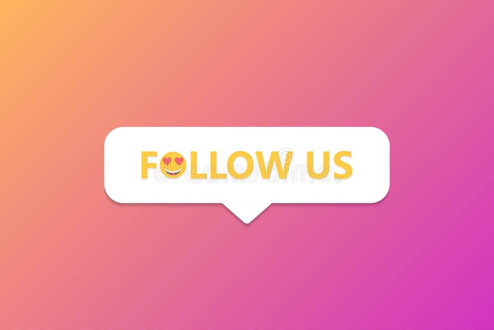 Follow Us Button Icon for Design. Vector Illustration Stock Vector ...