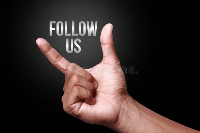 Follow us stock photo. Image of sign, website, follow - 46437872
