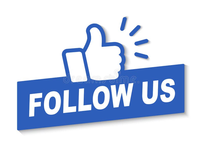 Follow Us - Horizontal Banner Vector Concept with Isometric Smartphone ...