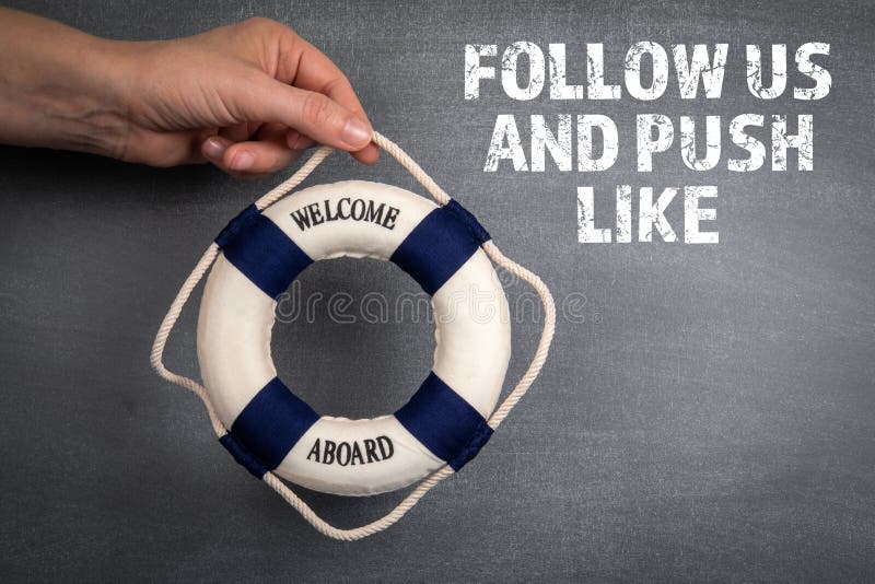 Follow, Like and Share. Business and Social Media Concept Stock Photo ...