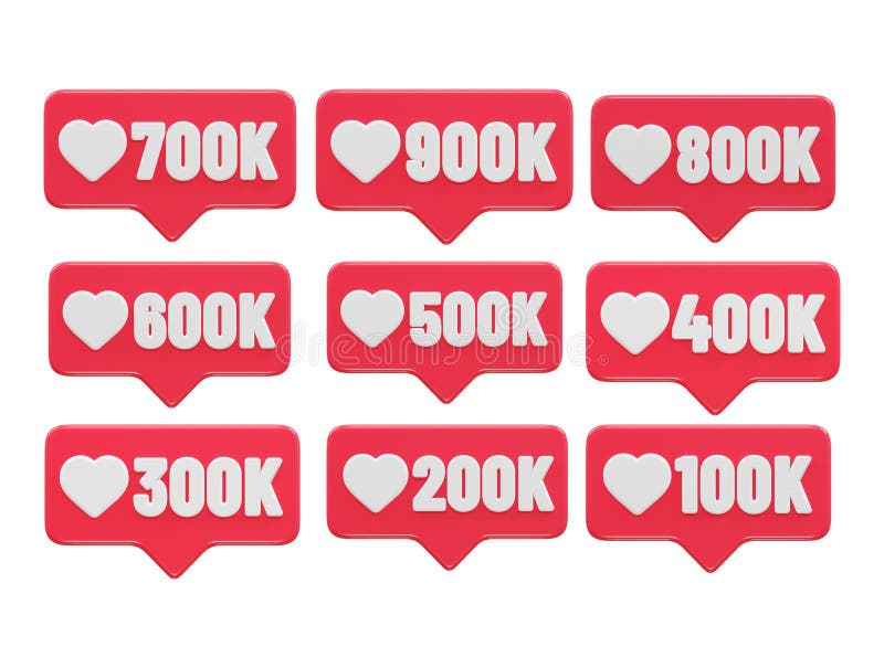 Follower Celebration Text Icon Vector Illustration Element 3d Rendering ...