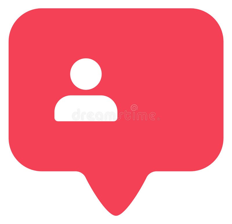 Follower Counter in Speech Bubble Style. Web Interface Element Stock ...