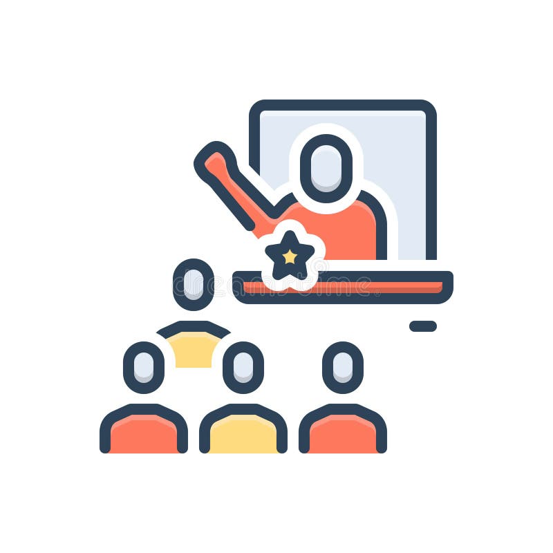 Color Illustration Icon for Follower, Fan and Leader Stock Vector ...