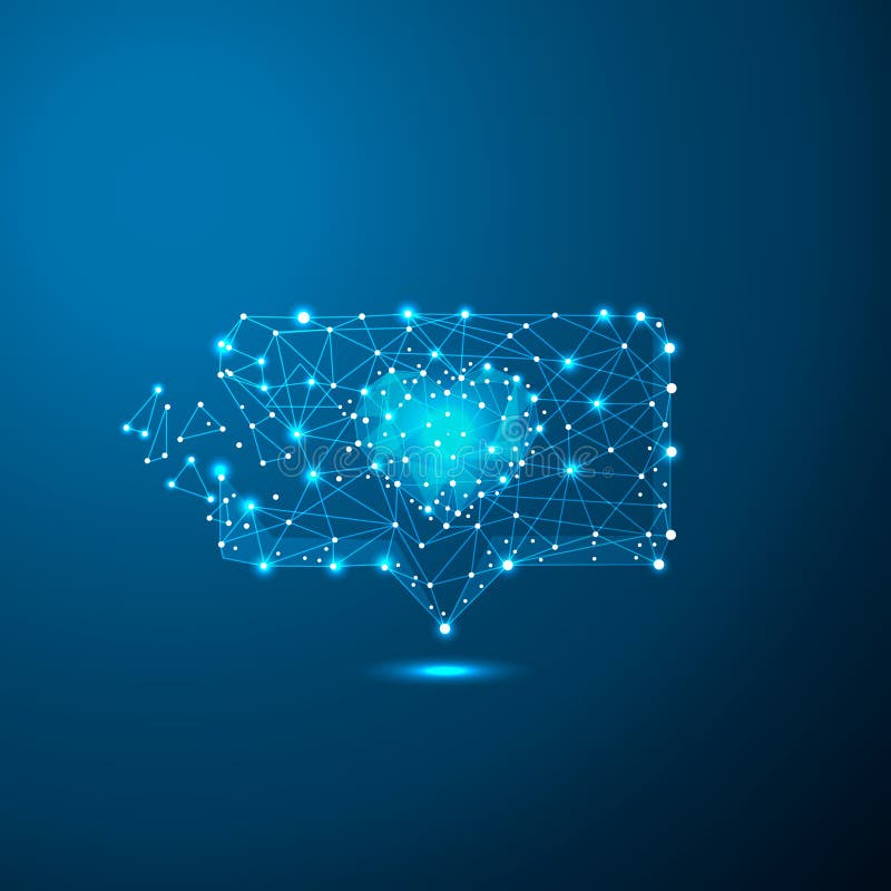 Follower Icon Like in Low Poly Style Social Media Buttons, Speech ...