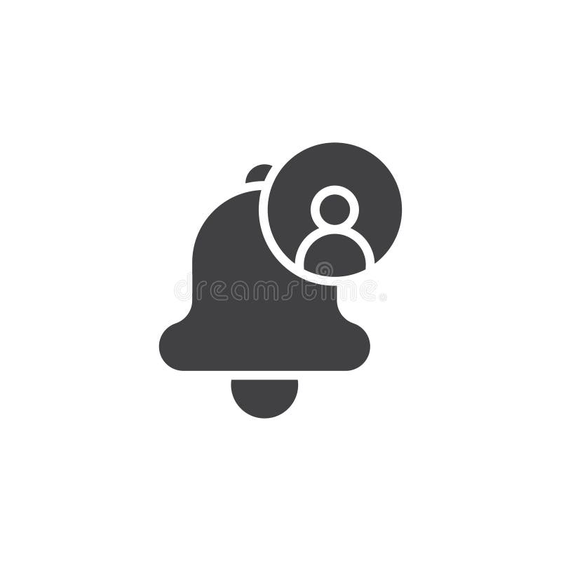 Follower Notification Glyph Icon. Linear Style Sign for Mobile Concept ...