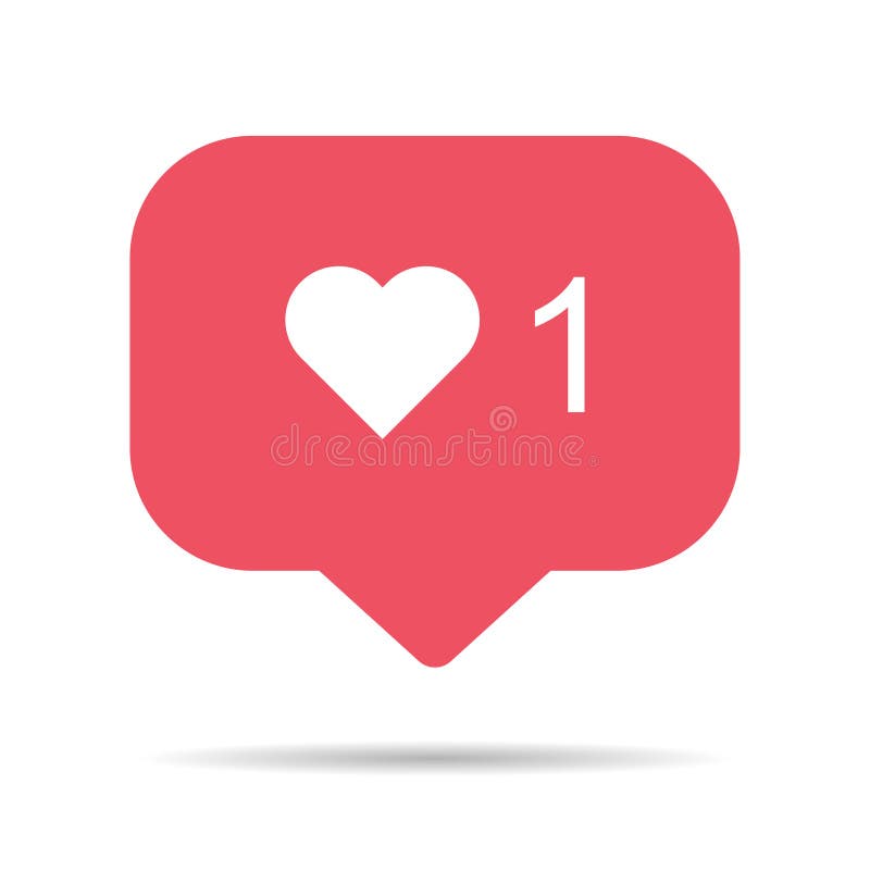 Follower Notification Symbol for Application Instagram. Web App Button ...