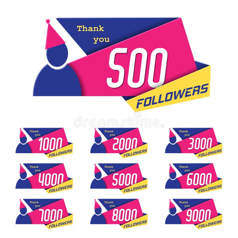 Followers Poster Design stock vector. Illustration of celebrate - 84239059