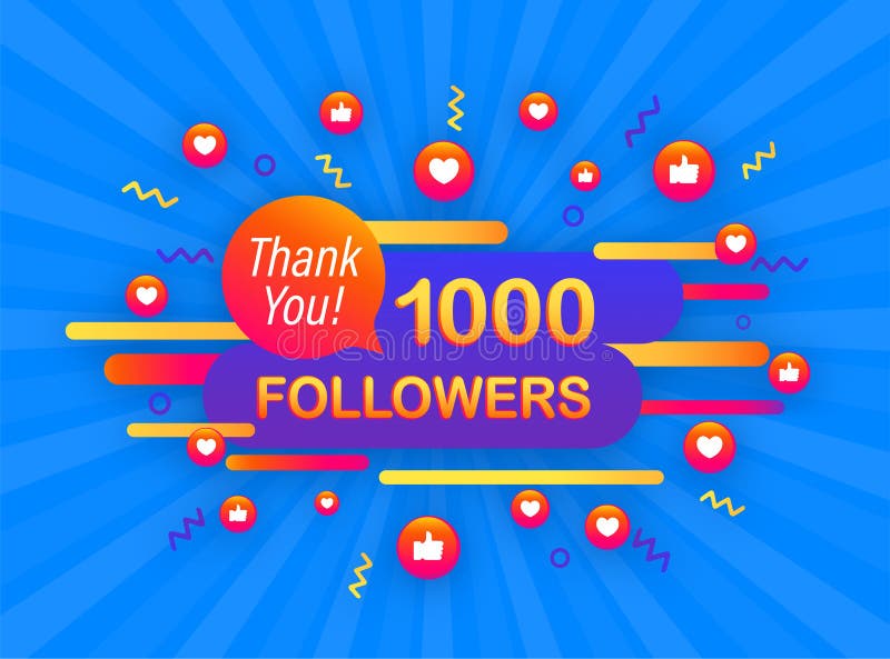 1000 Followers Thank You Social Sites Post Thank You Followers