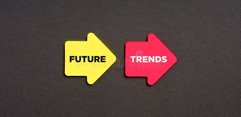 Follow Us Concept. the Word Follow Us on Arrow Shaped Stickers Stock ...