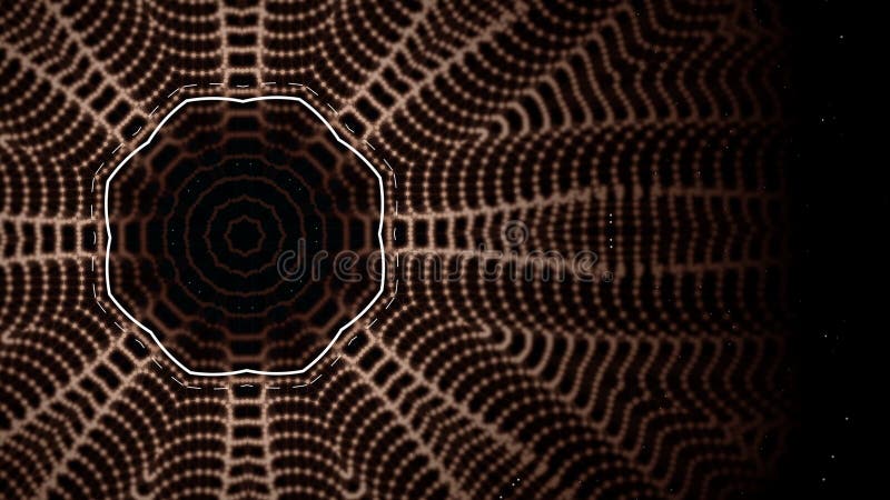 Cobweb or Spider Web Animation in White, Brown and Black Geometric ...
