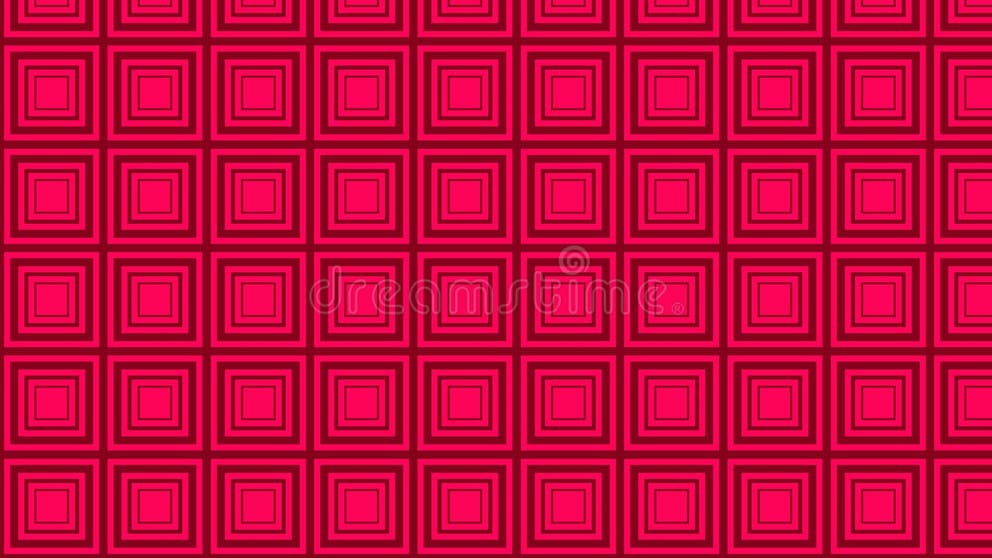 Folly Pink Seamless Concentric Squares Background Pattern Vector Art ...