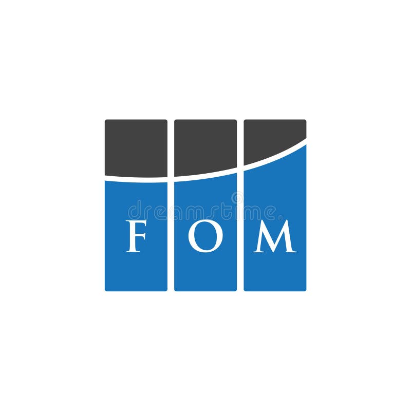 FOM Letter Logo Design on WHITE Background. FOM Creative Initials ...