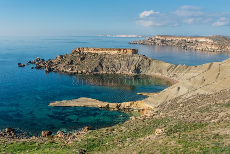 Fomm ir-Rih - Malta stock photo. Image of blue, landscape - 63981836