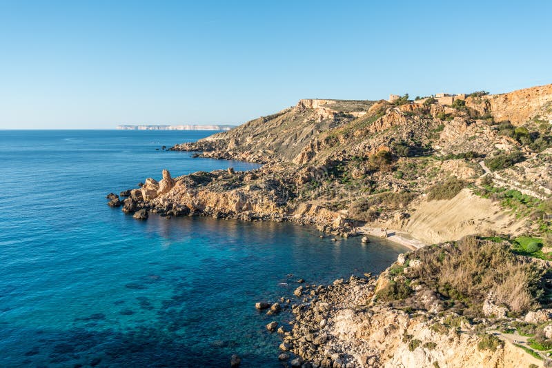 Fomm ir-Rih, Malta stock image. Image of gozo, coast - 85630879