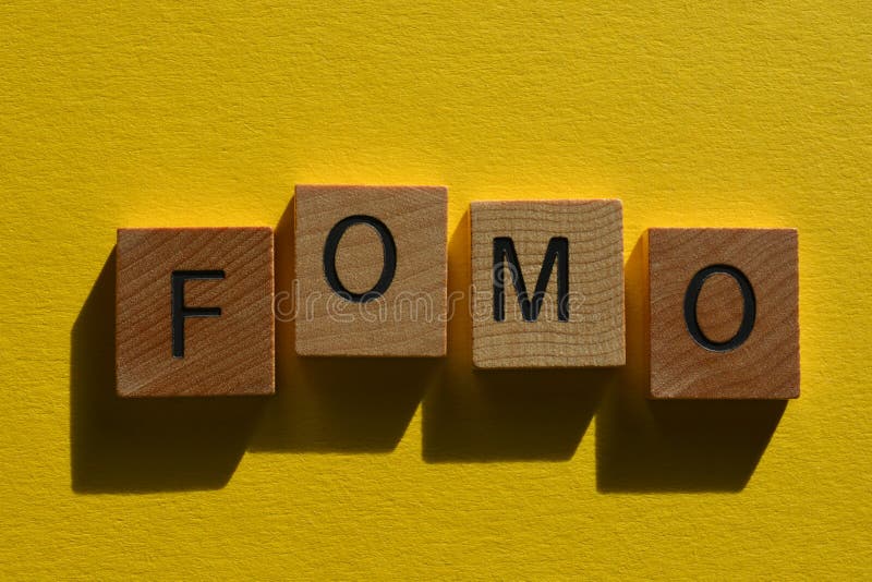FOMO Acronym, Fear of Missing Out Stock Image - Image of idea, health ...