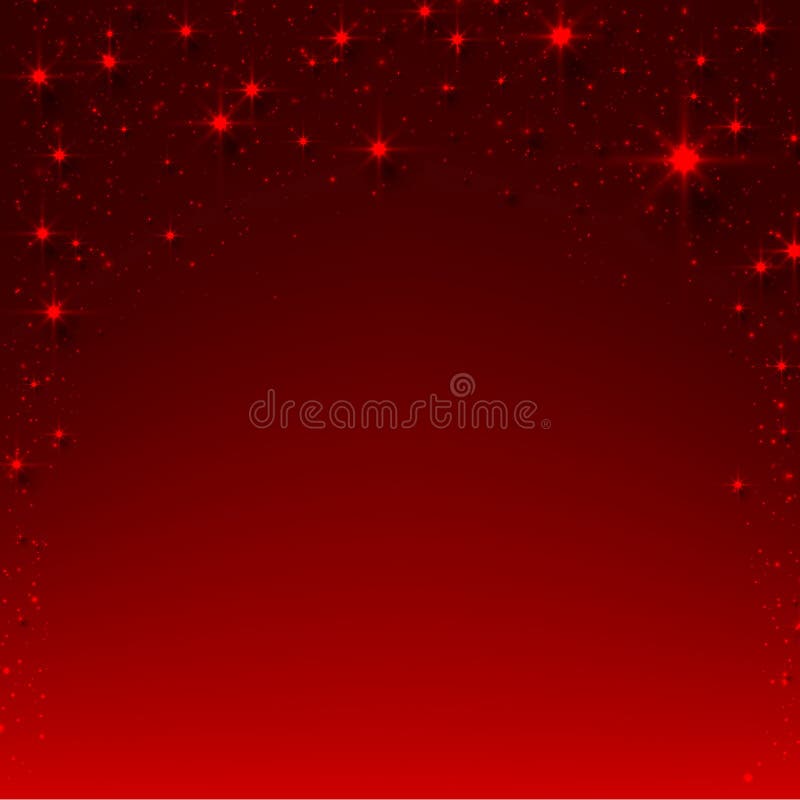 Fond étoilé rouge de Noël illustration de vecteur. Illustration du ...